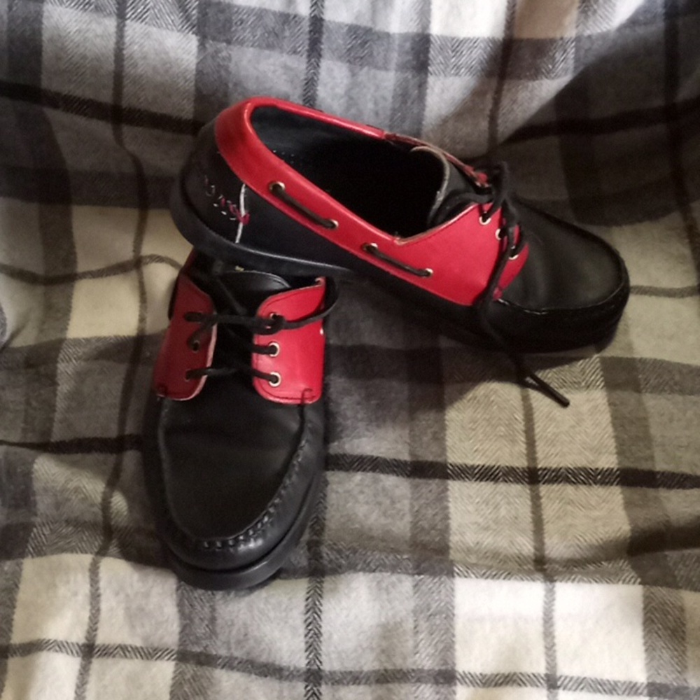 Allen Edmonds First Baseman Leather Boat Shoe Size 9 - Gem